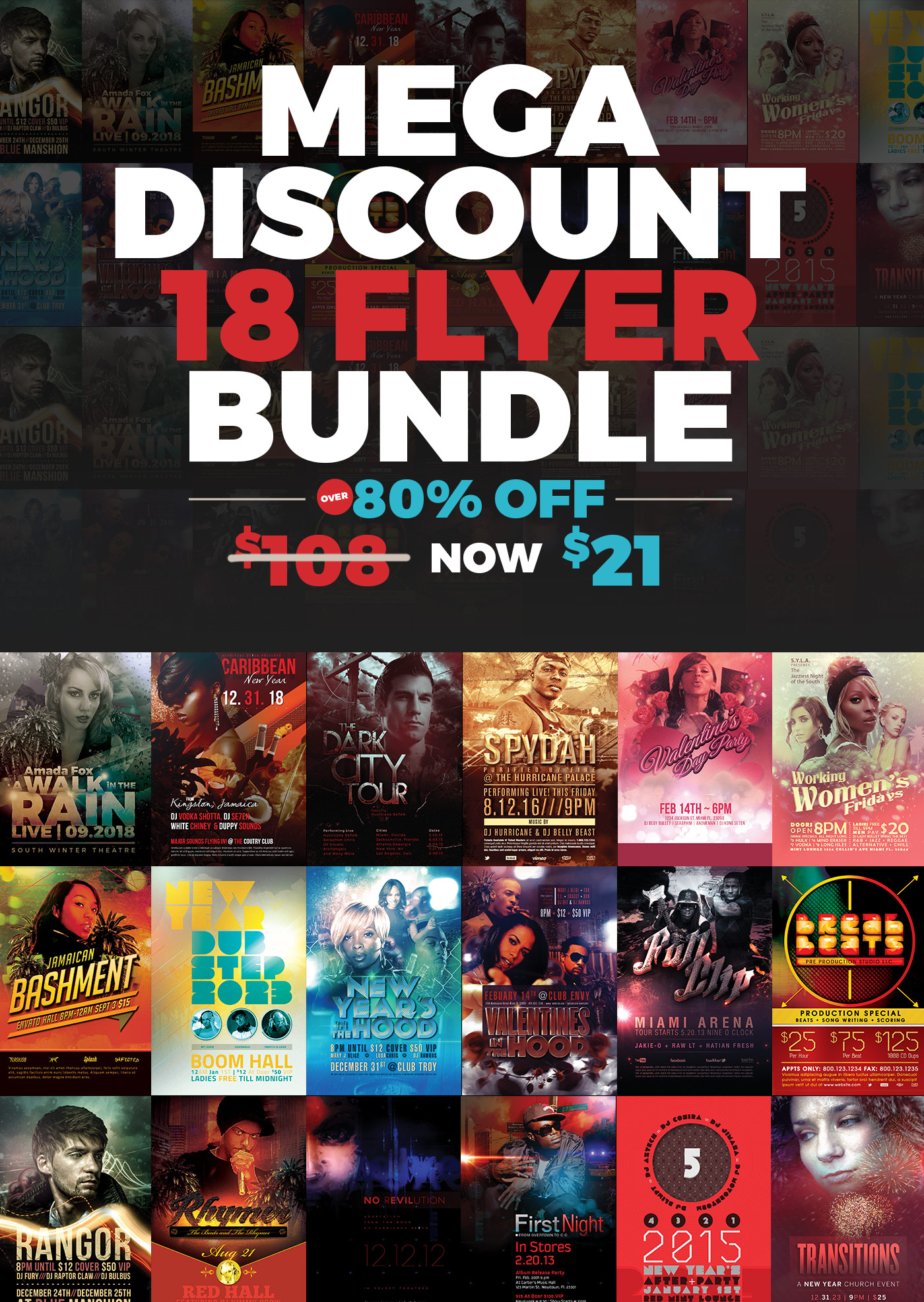 18 Flyer Template Bundle Mega Discount - GraphicMule